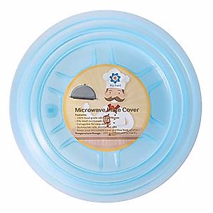 Kichwit Collapsible Silicone Microwave Plate Cover Splatter Guard, Dishwasher Safe & BPA Free, 11”
