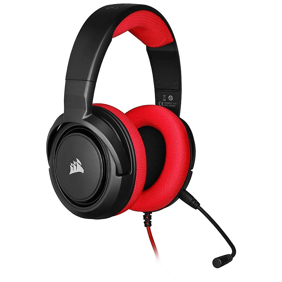 Corsair HS35 - Stereo Gaming Headset - Discord Certified - Memory Foam Earcups - Works with PC, Xbox Series X, Xbox Series S, Xbox One, PS5, PS4, Nintendo Switch and Mobile – Red