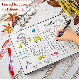 Gel Pens Set 20 Colors Medium Point Colored Pens Retractable Gel Ink Pens with Comfort Grip,Smooth Writing for Journal Notebook Planner in School Office Home by Smart Color Art