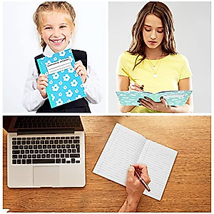 80 Packs Composition Notebook Bulk Wide Ruled Aesthetic Notebook Cute Composition Notebooks 60 Pages Colored A5 Journals For Teen Girls Students School Supplies