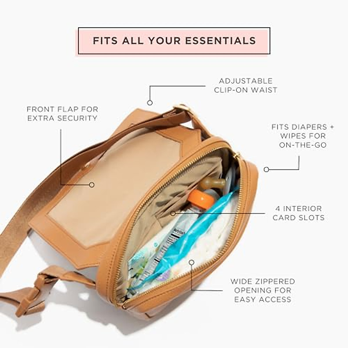 Freshly Picked Mickey Leopard Park Waist Pack, Disney Fanny Pack, Wear as a Belt Bag or Crossbody Fanny Pack (Mickey Leopard)