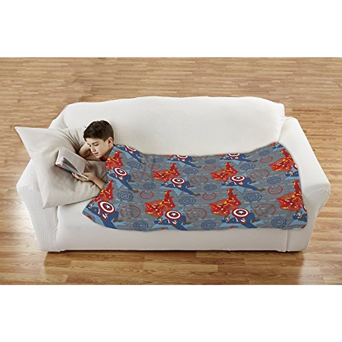 Marvel Captain America Civil War All-In-One Blanket & Sheet Reversible 60" X 80" Comfy Cover