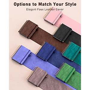 WEMATE Password Book with Alphabetical Tabs, Spiral Password Keeper Book for Seniors, Internet Password Notebook Password Journal Logbook Log in Detail, Small – 4.7''x 6'' (Teal)