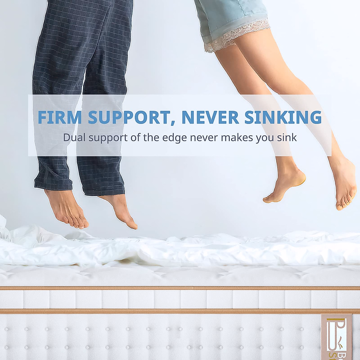 BedStory Twin Mattress, 12 Inch Gel Memory Foam Hybrid Mattress in a Box, Twin Size Mattress with Individually Wrapped Pocket Coils for Supportive and Pressure Relief, Made in USA,Black