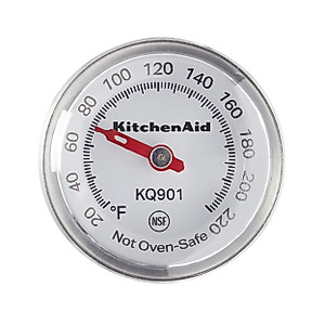 KitchenAidKQ901 Instant Read Food Thermometer for Kitchen or Grill, TEMPERATURE RANGE: 20F to 220F, 1 Inch Dial, Blue Velvet