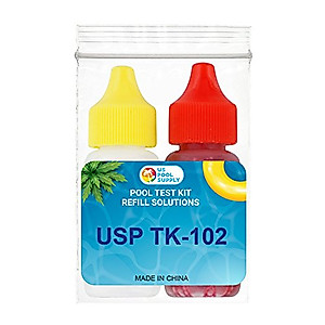 U.S. Pool Supply Swimming Pool & Spa Test Kit Refill Solutions, Test Water for pH, Chlorine and Bromine