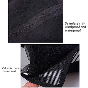 Cycling Shoe Covers Waterproof for Men Women Cycling Overshoes, Waterproof Comfortable and Durable High-Elastic Materials, High-Top Lock Shoes, Reflective Design Shoes (Size : L)