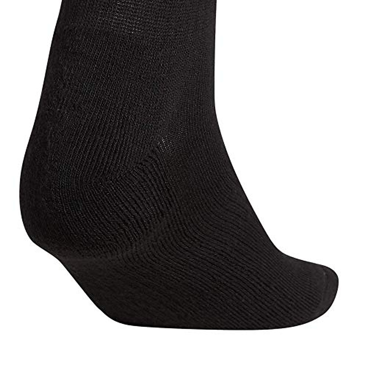 adidas Women's Athletic Cushioned Crew Socks with Arch Compression (6-Pair), Black/Aluminum 2, Medium