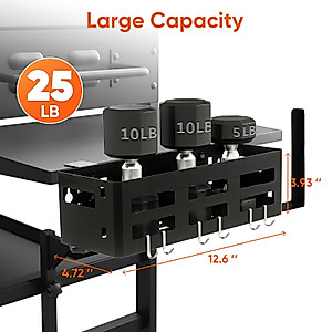 OOKUU Griddle Caddy for Blackstone 28"/36" Griddles/Prep Cart, Upgrade 3 in 1 Grill Accessories Space Saving for Blackstone Griddle Accessories, BBQ Accessories Storage Box with Paper Towel Holder