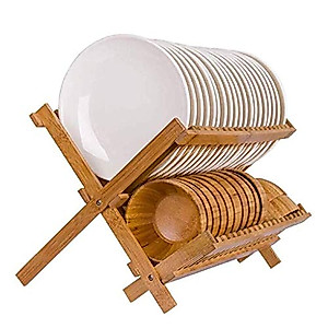 SDGH Wooden Dish Rack - Household Dish Rack Kitchen Tableware Drain Dish Rack Storage Rack