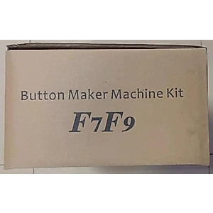 Button Badge Pin Maker Machine Multiple Sizes 1+1.25+2.25 inch DIY with 300pcs Button Parts&Circle Cutter&Magic Book