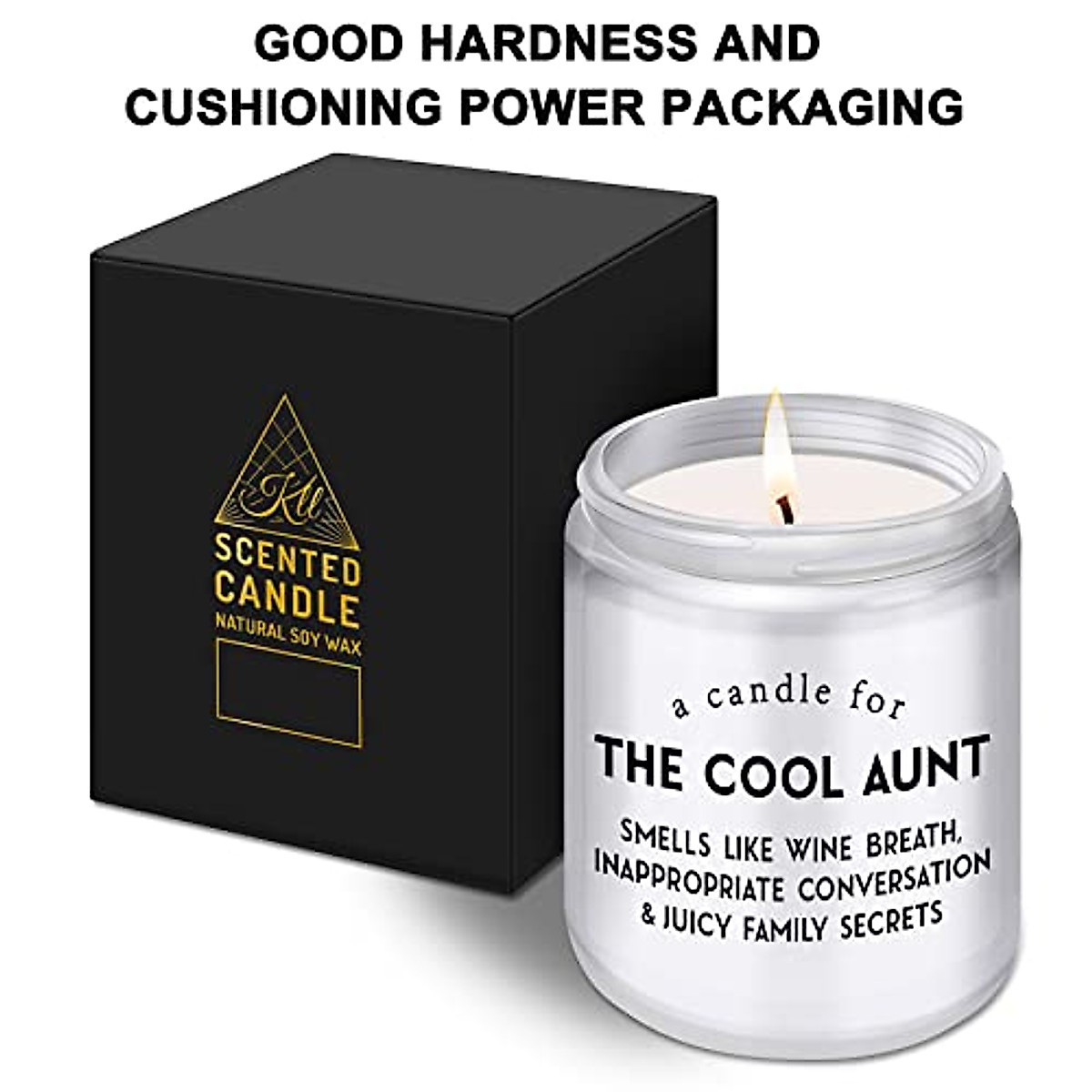 Aunt Gifts from Niece, Nephew- Birthday Gifts for Aunt, Best Aunt Ever Gifts, Funny Cool Aunt Gift, Lavender Scented Candles (7oz)