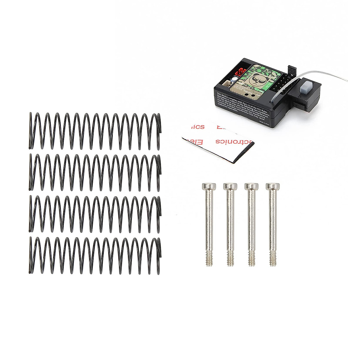 PANDA HOBBY Spring Kit and ESC Receiver/Electronic Speed Control Unit - RX-18 fits Tetra 1/24 w/T-8198A Transmitter