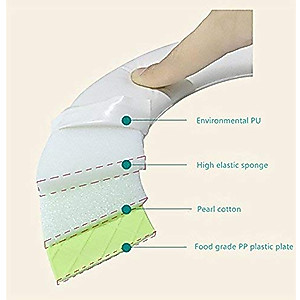 Potty Trainer Toilet Chair Seat For Kids Boys Girls & Toddlers - With Cushion Handles, Seat And Backrest - Includes Anti Slip Material & Adjustable Security Levers For Added Stability. (White)