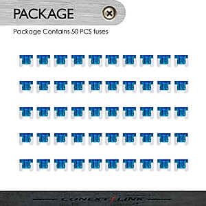 Conext Link ATMLP15-50 ATM Low Profile Fuse Nickle Plated 50 Pack (15 Amp) （14483）