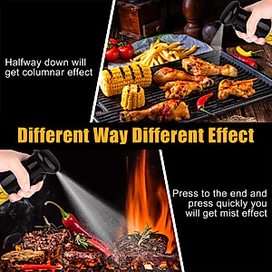 Afemoly Oil Sprayer for Cooking - 210ml Olive Oil Dispenser Bottle Spray Mister - Food Grade Portable Reusable Oil Vinegar Spritzer Sprayer Bottles for Air Fryer, Kitchen, Salad, Baking, BBQ, Frying