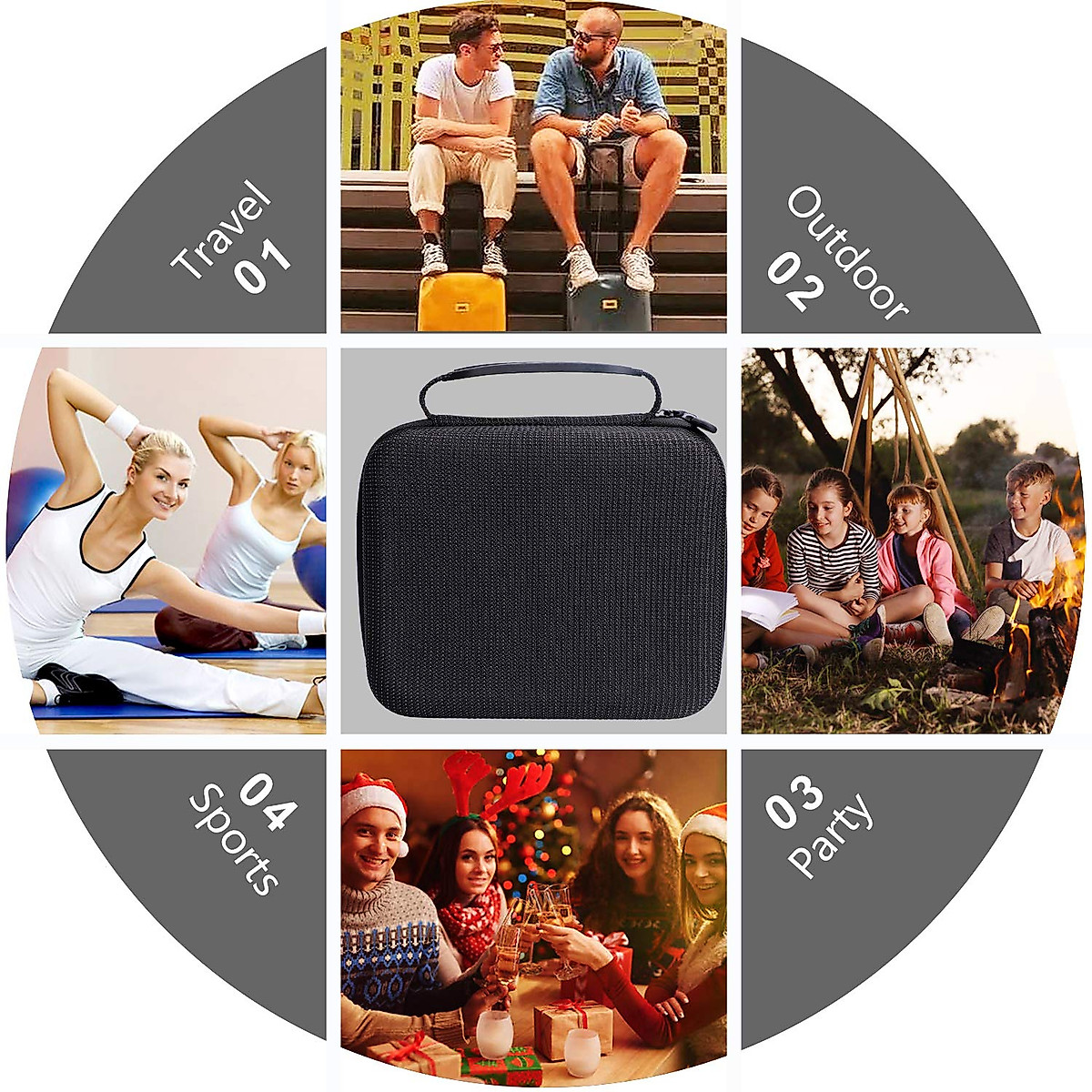 XANAD Battery Organizer Storage Case Holds 148 Different Size Batteries for AAA AA 9V Flat Batteries C and D Size Battery (Batteries and Tester not Included)