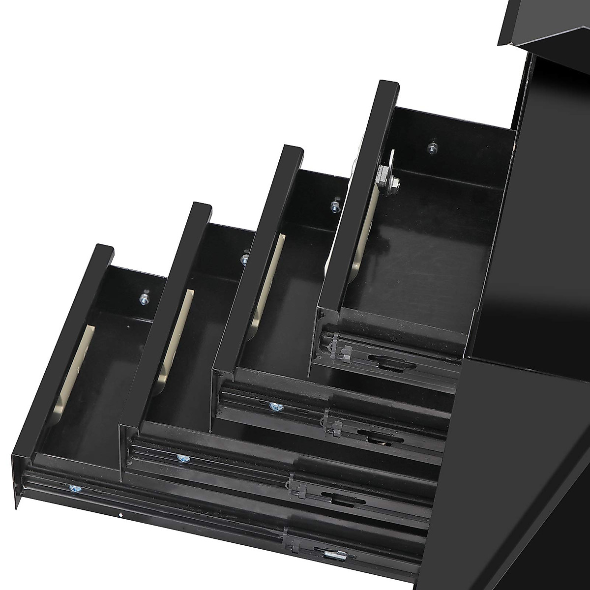 4 Drawer Cabinet Welding Cart, Mig Tig Arc Welder Cart Plasma Cutter Tank Storage Heavy Duty Rolling Workshop Organizer with 2 Safety Chains