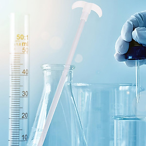 Baluue PTFE Electric Stirring Rod 310 mm/12 inch Length Stirrer with Paddle Mixer Shaft Accessories Electric Overhead Stirrer for Lab