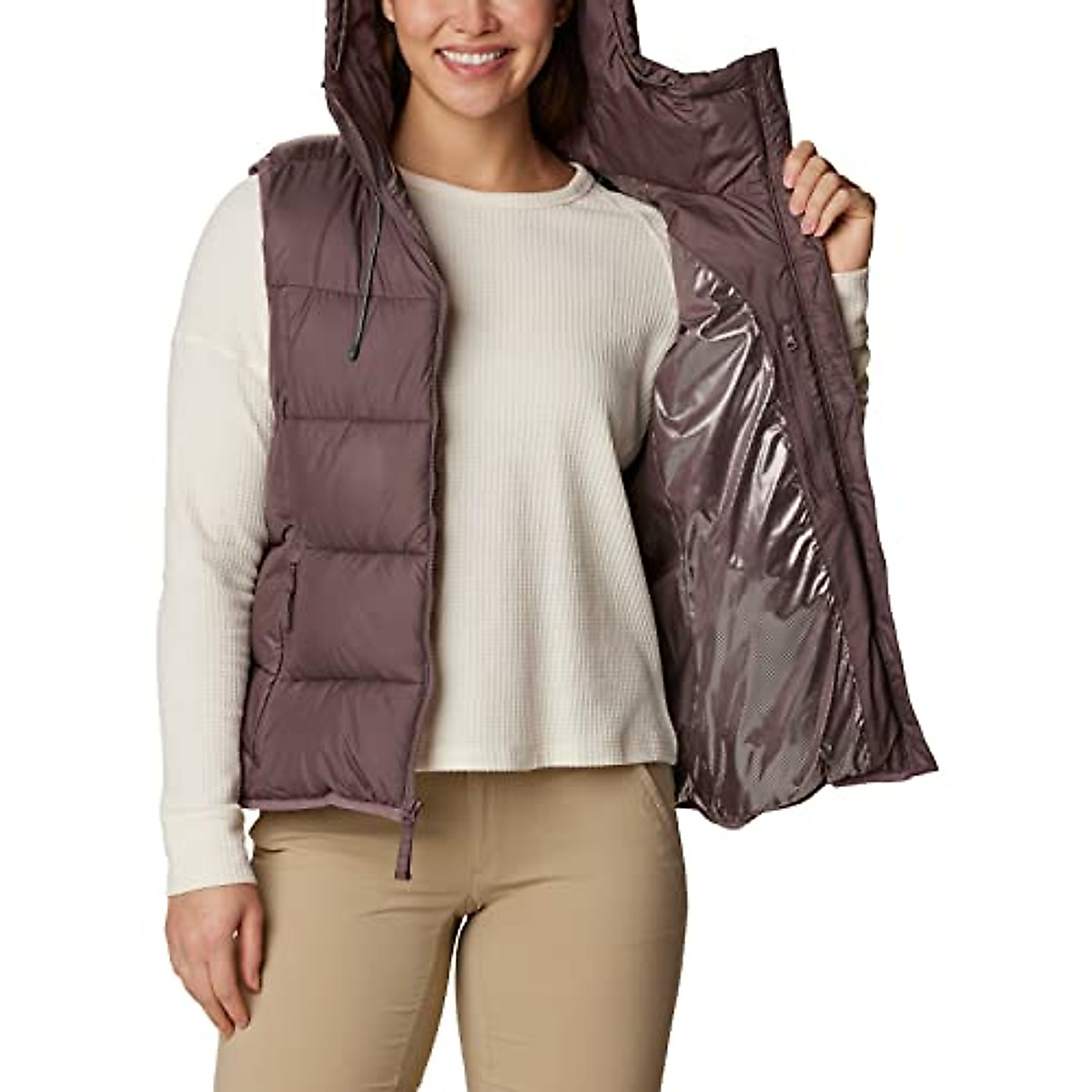 Columbia Women's Pike Lake II Insulated Vest, Basalt, Large