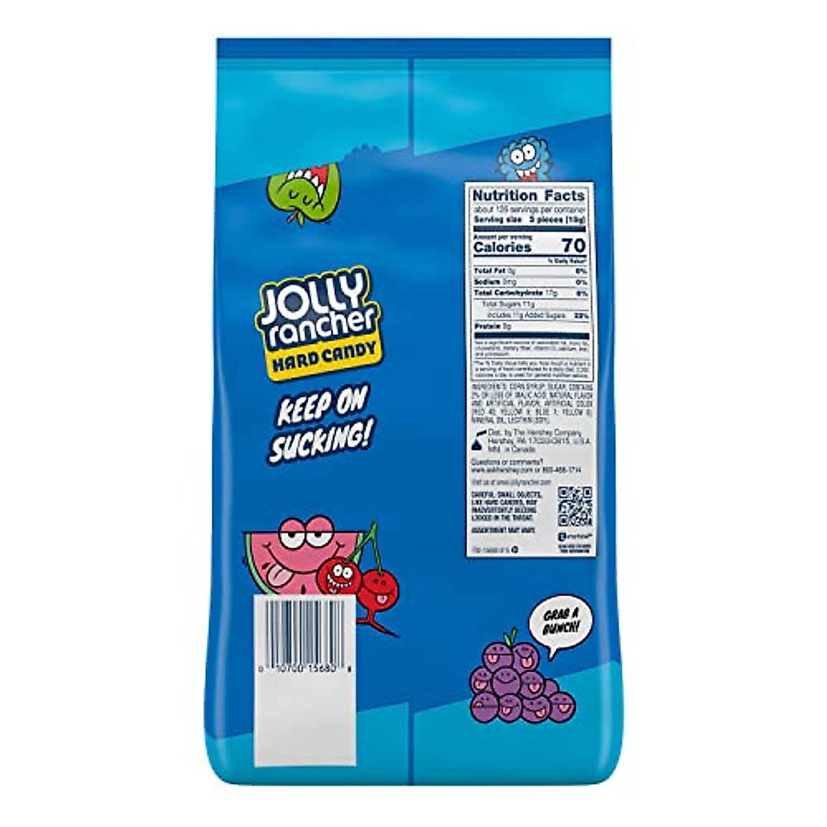JOLLY RANCHER Assorted Fruit Flavored Hard, Easter, Candy Bulk Bag, 80 oz (360 Pieces)