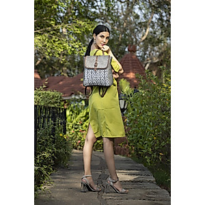 Myra Bag Stella Upcycled Canvas & Cowhide Leather Backpack S-1590