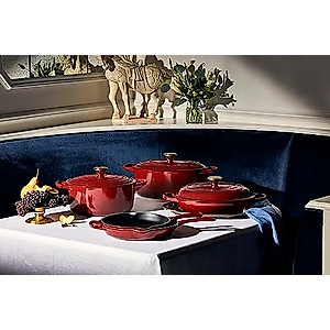 Le Creuset Enameled Cast Iron Signature Round Dutch Oven, 7.25 qt., Rhone