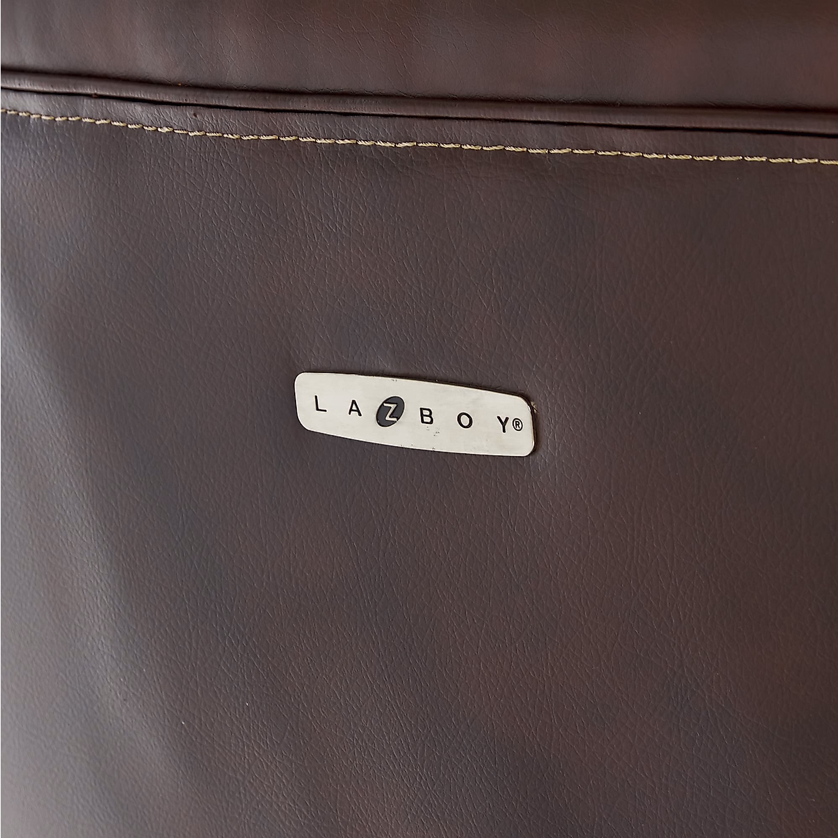 La-Z-Boy Cantania Executive Chair with AIR Lumbar Technology and Memory Foam Cushions, Ergonomic Design for Office Space, Brown