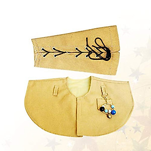 POPETPOP Parrot Anti-Scratch Shoulder Protector Multi-Purpose Bird Shoulder Shawl Bird Diaper Pad for Parakeets Cockatiels Conures Macaws Finches Lovebird Hang Bird Anklet & Toys