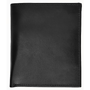 Genuine Leather Large Hipster Bifold Credit Card Id Men's Wallet