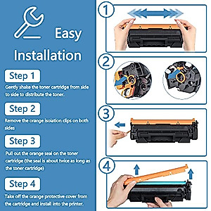 MxVol 141A Black Toner Cartridge (NO Chip) Compatible Replacement for HP 141A W1410A Work for Laserjet M110we M110w MFP 140we M139we M140w Printers - 2,000 Pages (Black High Capacity 1-Pack)