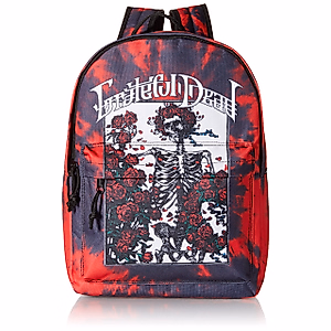 Grateful Dead Backpack, Red, Height 45cm, Width 30cm, Depth 15cm