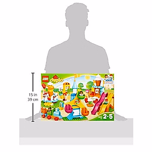 LEGO DUPLO Town Big Fair 10840 Role Play and Learning Building Blocks Set for Toddlers Including a Ferris Wheel, Carousel, and Amusement Park (106 pieces)