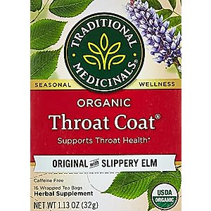 Traditional Medicinals Organic Throat Coat Tea, 16 ct