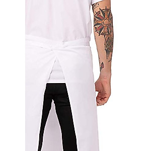 Chef Works Unisex Full-Length Chef Apron, White, One Size