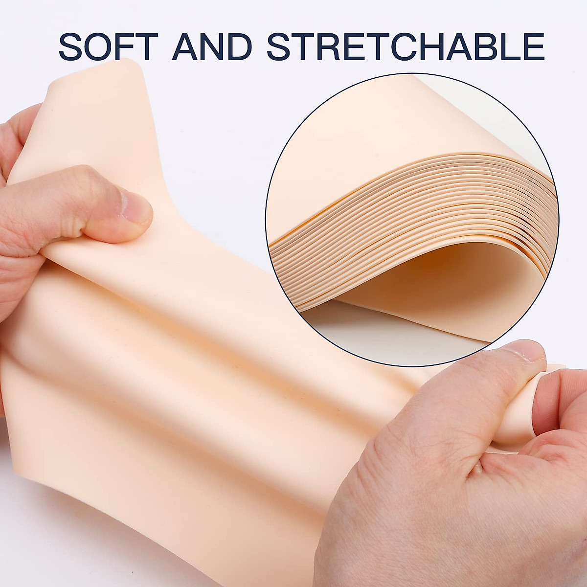 Blank Tattoo Skin Practice, 10Pcs Double Sides 8x6" Tattooing Skins Microblading Eyebrow Practice Skin for Tattoo Supplies,Tattoo Kit,for Beginners and Experienced Tattoo Artists