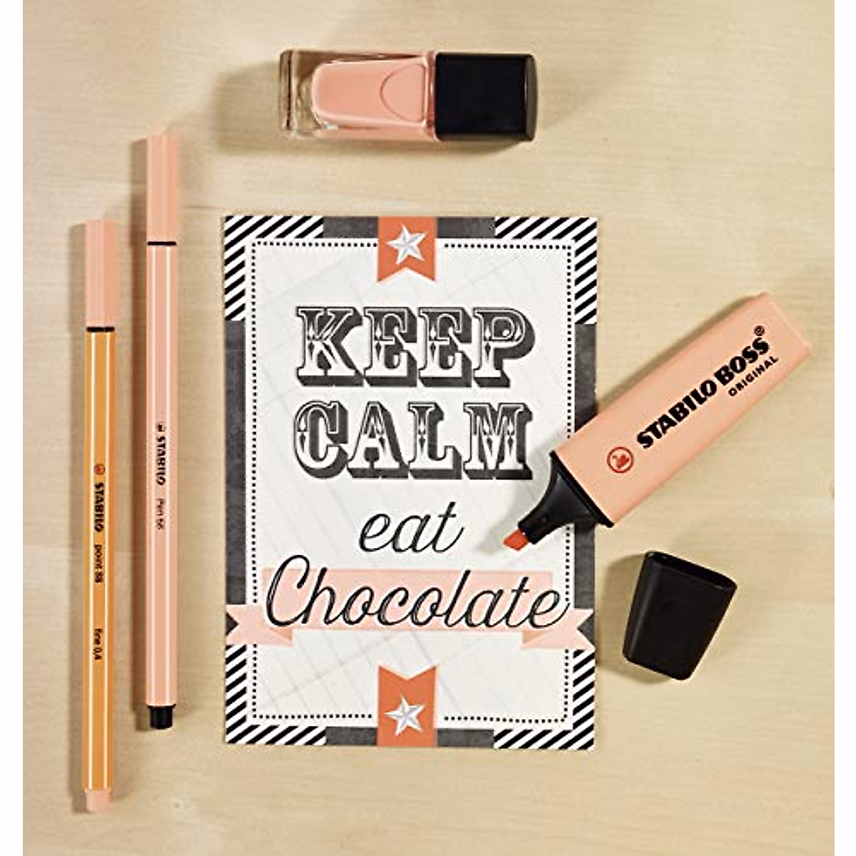 STABILO BOSS Original Fluorescent and Pastel Highlighters – Deskset of 15 Assorted Colours