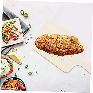 FUOYLOO 3pcs DIY Tray Pizza Cheese Bread Cheese Jewelry Trays Wood Breakfast Tray Wooden Chopping Board Cutting Boards for Crafts Bread Board Bread Serving Plate Blank Wood Tray Steak Set