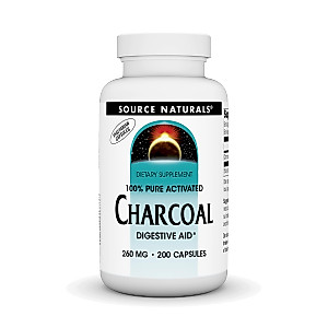 Source Naturals Charcoal - 100% Pure Activated, Digestive Aid* - 200 Capsules