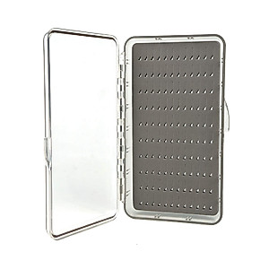 Fly Fishing Boxes Super Slim Fishing Hook Box Fishing Tackle Case (Easy grip foam-6.2x3.8x0.9inch)
