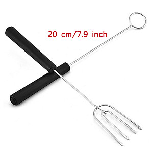 EORTA 10 Pcs/Set Chocolate Dipping Forks Stainless Steel Fondue Forks Cake Decorating Tools with PP Handles for DIY, Fruits, Dessert, Coffee, Truffles