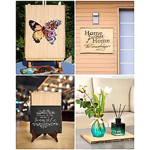 Wood Planks 13 Inch Wood Slices Rectangle Wood Plank with Bark for Woodburning/Pyrography/Décor/Sign/Country Weddings