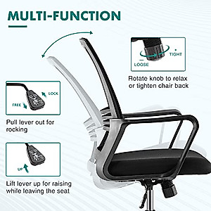 OLIXIS Tall Office Drafting Ergonomic Lumbar Support Armrests Standing Desk Chair with Adjustable Foot Ring Breathable Mesh, Comfortable Padded Seat Cushion, Black