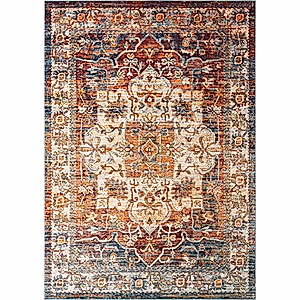Unique Loom Isabella Collection Area Rug - Adjani (10' x 14' Rectangle, Multi/Beige)