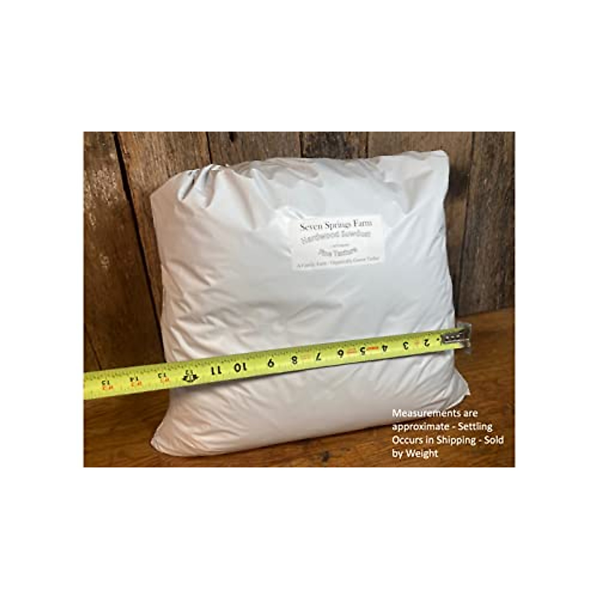 Seven Springs Farm - 10lb All Natural Hardwood Sawdust - Chemical Free Hardwood Timber (Fine Texture - 10 Pound, 1)