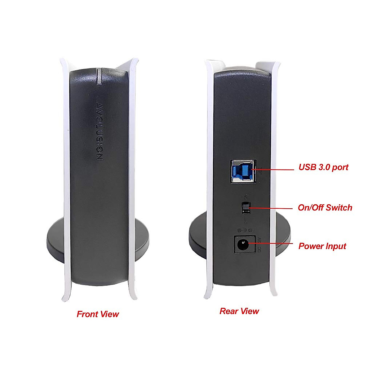 Avolusion PRO-5X Series 2TB USB 3.0 External Gaming Hard Drive for PS5 Game Console (White) - 2 Year Warranty