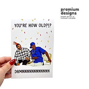 Sleazy Greetings Damn Meme Funny Birthday Card For Him Or Her | Damn You're How Old Birthday Card