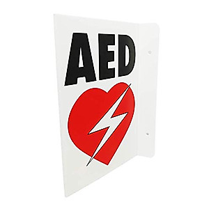 CPR Savers Foldable Panel AED Wall Sign for Business, School, Restaurant, Office or Any Public Place (1)