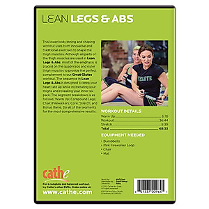 Cathe Friedrich Lean Legs & Abs Lower Body Exercise DVD For Women - Use To Sculpt and Tone Your Legs , Butt, Thighs, Hips, Glutes and Core