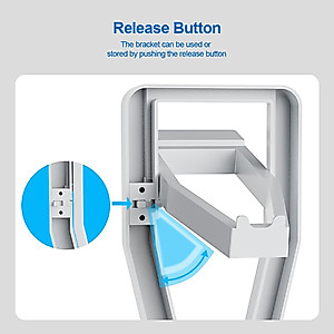 JDDWIN VR Storage Stand Accessories,Organizer and Display Stand for Oculus Quest 3/Quest 2/Quest/Meta/Rift/Rift S/GO Headset and Touch Controllers(White)